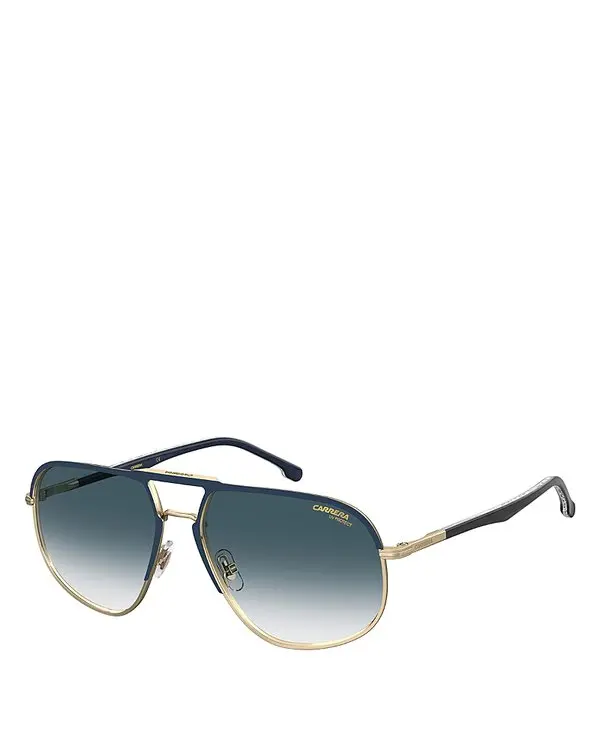 Carrera Eyewear 60mm Aviator Sunglasses - Blue/blue Gradient