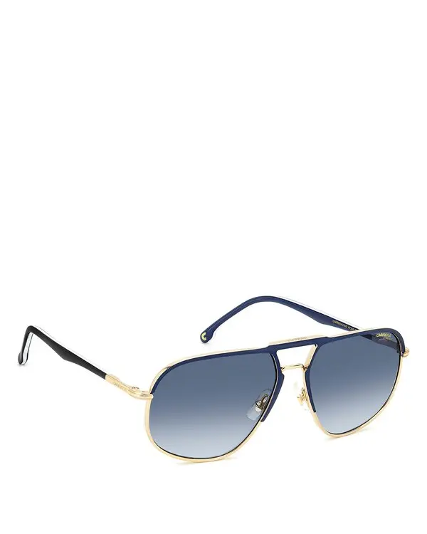 Carrera Eyewear 60mm Aviator Sunglasses - Blue/blue Gradient
