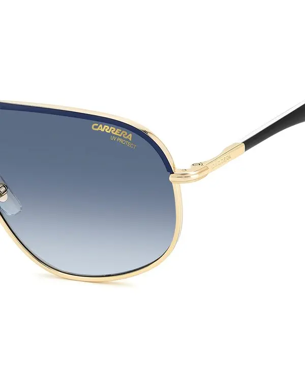 Carrera Eyewear 60mm Aviator Sunglasses - Blue/blue Gradient