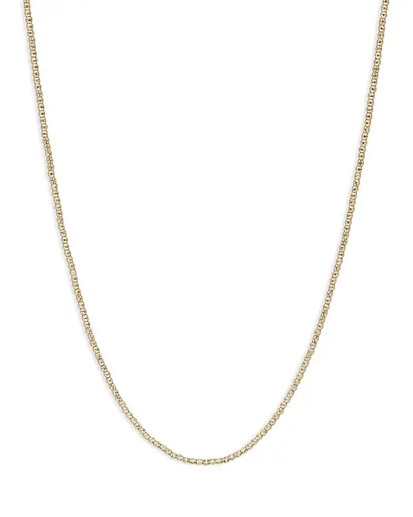 Adina Reyter 14k Yellow Textured Bead Link Necklace - Gold