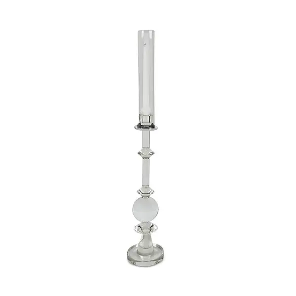 TIZO Large Crystal Ball & Shade Candleholder - Clear