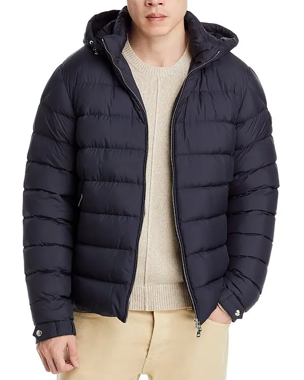Moncler Arneb Hooded Down Puffer Jacket - Navy