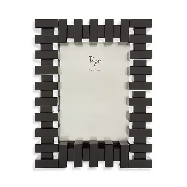 TIZO Black Crystal Glass Frame, 5 X 7 - Brown