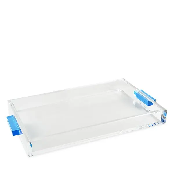 TIZO Clear Tray With Blue Handles - No Color