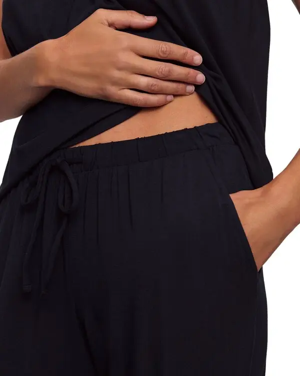 Eberjey Gisele Cami & Pant Pajama Set - Black