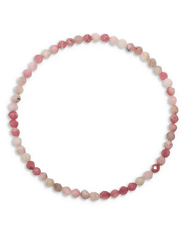ZOE LEV Rhodocrosite Bead Bracelet - Pink