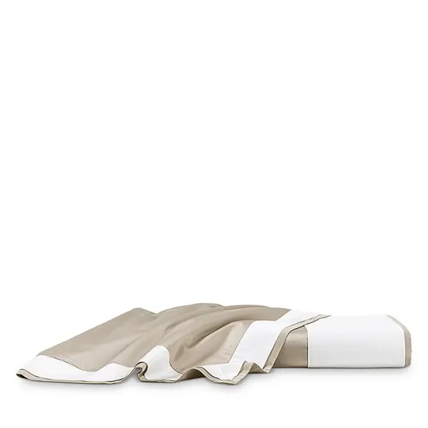 Frette Flying Sateen Duvet Cover, King Exclusive - Sand/white