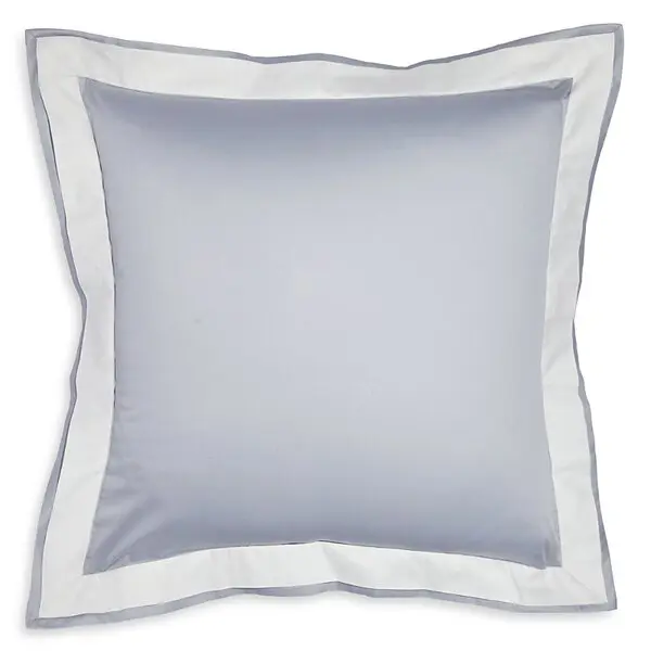 Frette Flying Sateen Euro Sham Exclusive - Light Azure/milk