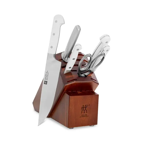ZWILLING Pro Le Blanc 7 Pc Knife Block Set - Silver