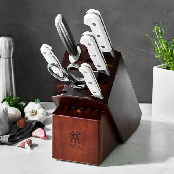 ZWILLING Pro Le Blanc 7 Pc Knife Block Set