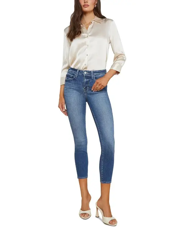 L'Agence Margot High-rise Cropped Skinny Jeans