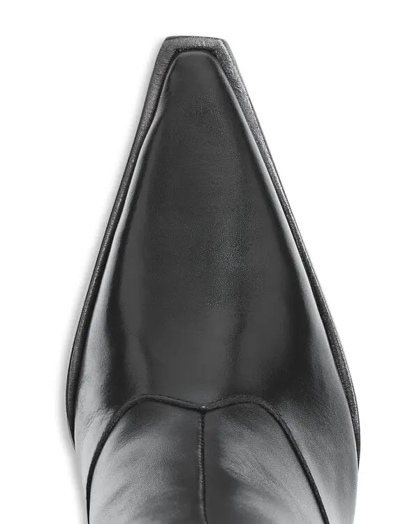 Schutz Raffaela Pointed Toe High Block Heel Booties