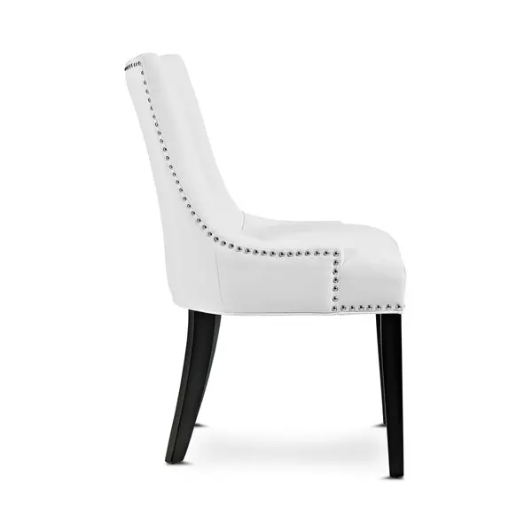 MODWAY Marquis Faux Leather Dining Chair - White