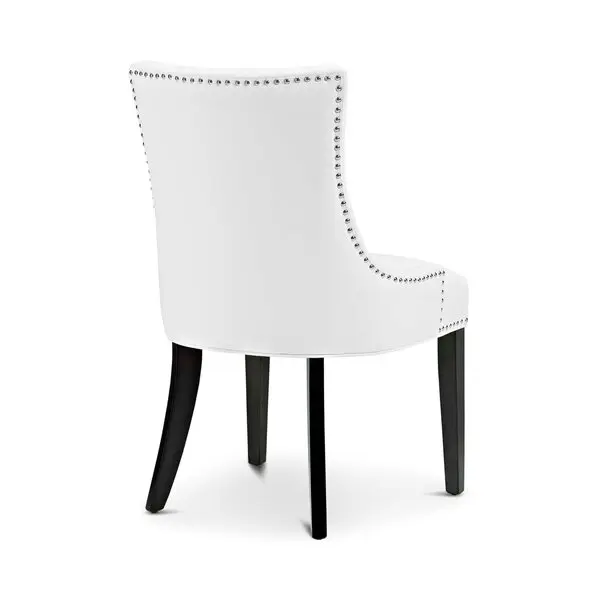 MODWAY Marquis Faux Leather Dining Chair - White
