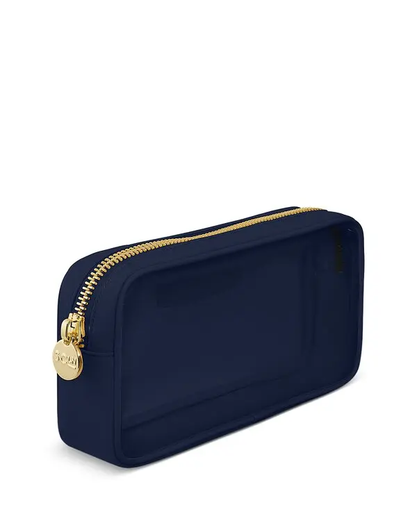 Stoney Clover Lane Clear Front Small Zip Pouch - Sapphire