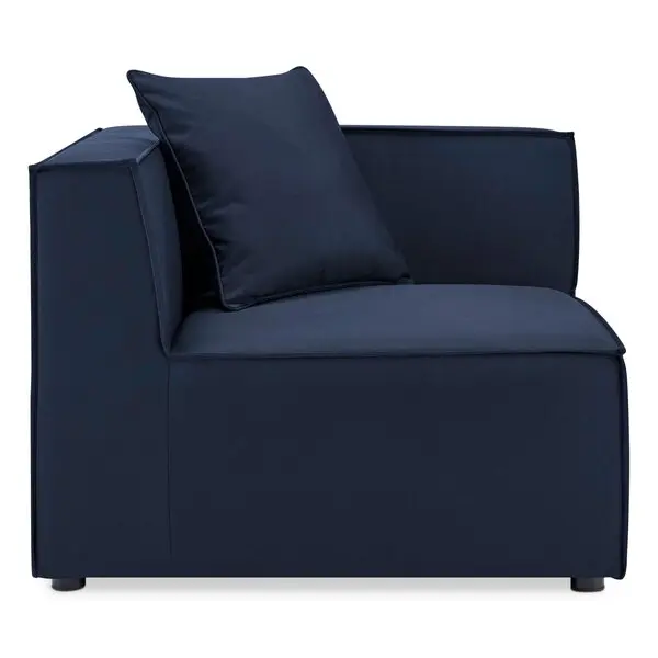 MODWAY Saybrook Outdoor Patio Upholstered Sectional Sofa Corner Chair