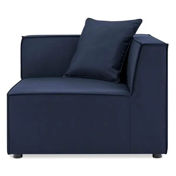 MODWAY Saybrook Outdoor Patio Upholstered Sectional Sofa Corner Chair