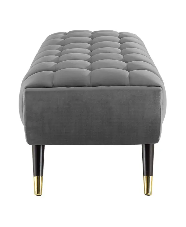 MODWAY Adept 60 Performance Velvet Bench - Gray