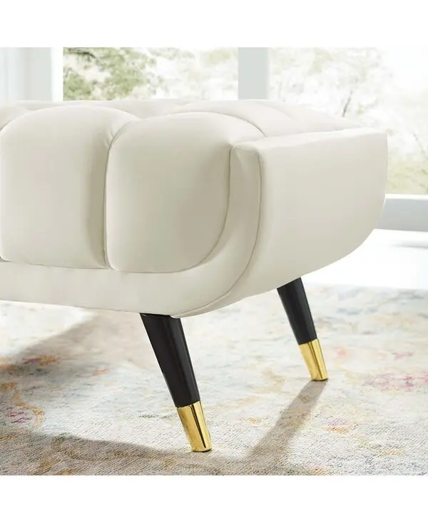 MODWAY Adept 60 Performance Velvet Bench - Ivory