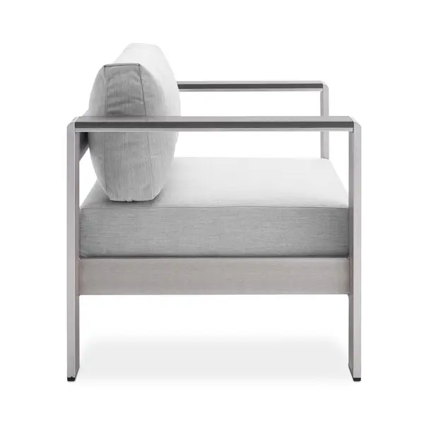 MODWAY Shore Sunbrella Fabric Aluminum Outdoor Patio Armchair