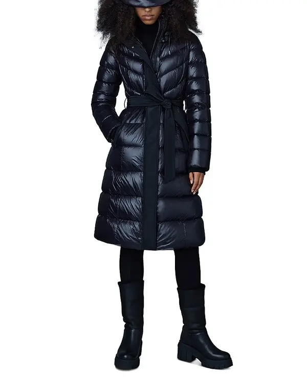 Mackage Coralia Hooded Down Puffer Coat - Black