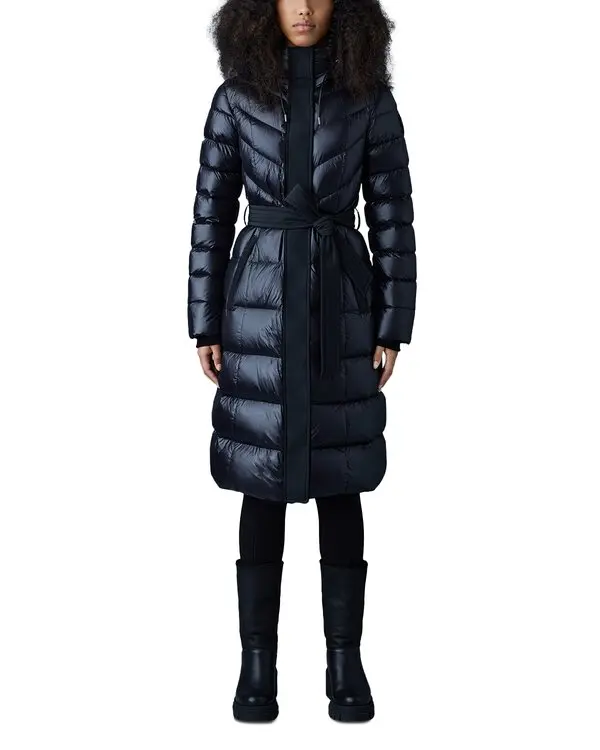 Mackage Coralia Hooded Down Puffer Coat - Black