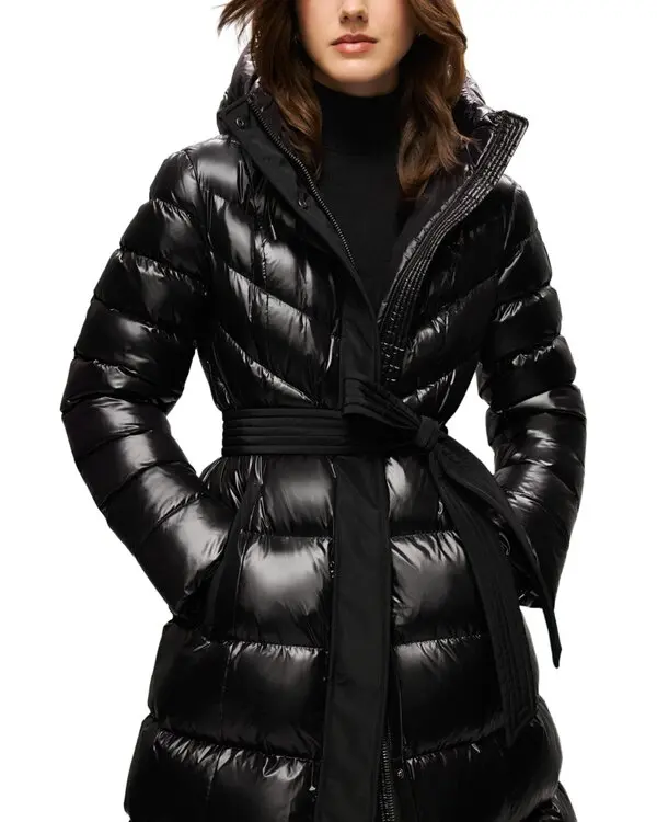 Mackage Coralia Hooded Down Puffer Coat - Black