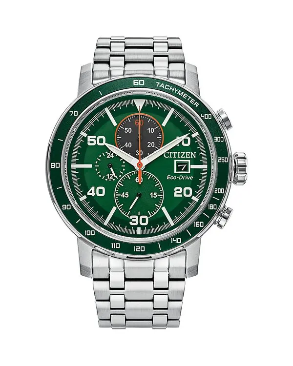 Citizen Eco-drive Weekender Chronograph 44mm - Green/silver