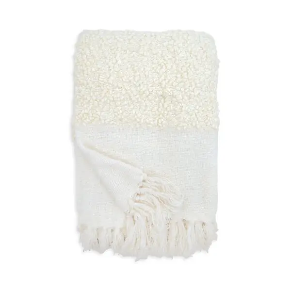 POM POM AT HOME Murphy Throw - Ivory