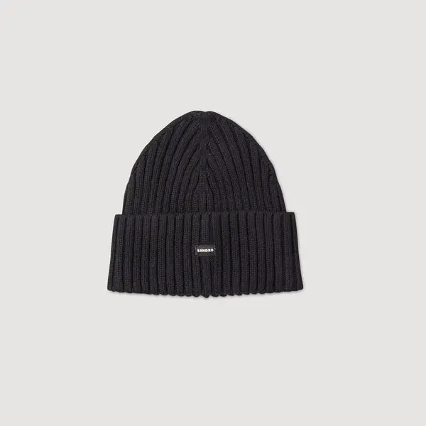 Sandro Knit Beanie - Black