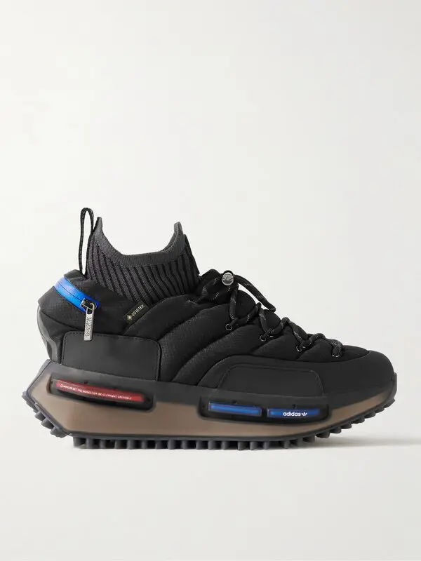 Moncler Adidas Originals Nmd Runner Gore-tex High-top Sneakers - Black