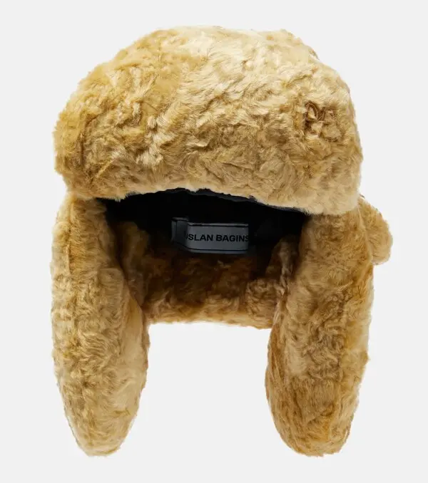 Ruslan Baginskiy Fur Trapper Hat - Beige