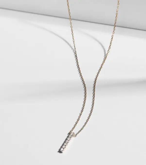 Mateo 14kt Yellow Diamond Bar Necklace