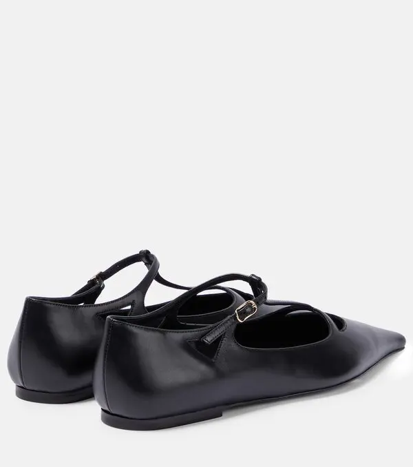 THE ROW Cyd Leather Ballet Flats