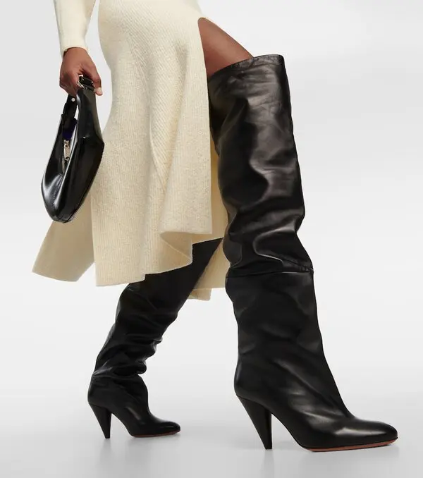 Proenza Schouler Cone Leather Over-the-knee Boots