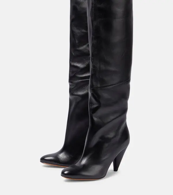 Proenza Schouler Cone Leather Over-the-knee Boots