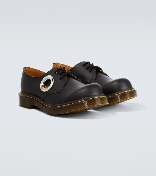 Comme Des GarçOns Homme Deux X Dr. Martens Leather Derby Shoes In