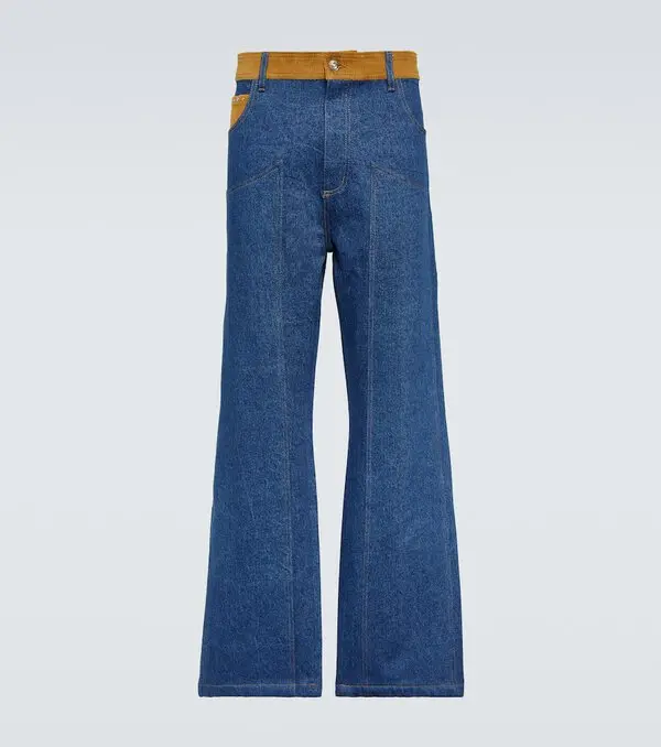 WALES BONNER Cymbal Wide-leg Jeans - Blue