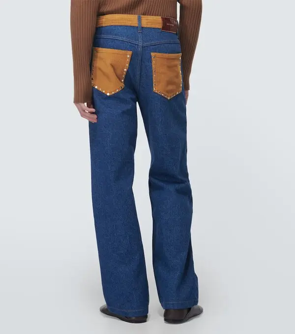 WALES BONNER Cymbal Wide-leg Jeans