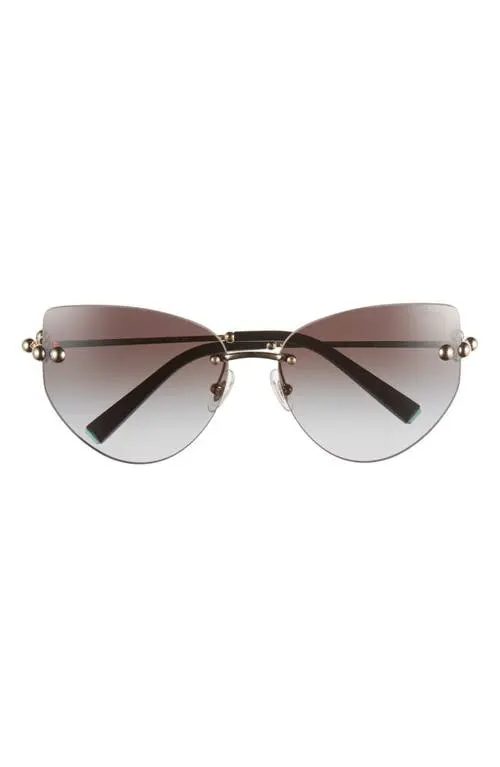 Tiffany & Co. 60mm Butterfly Sunglasses - Pale Gold