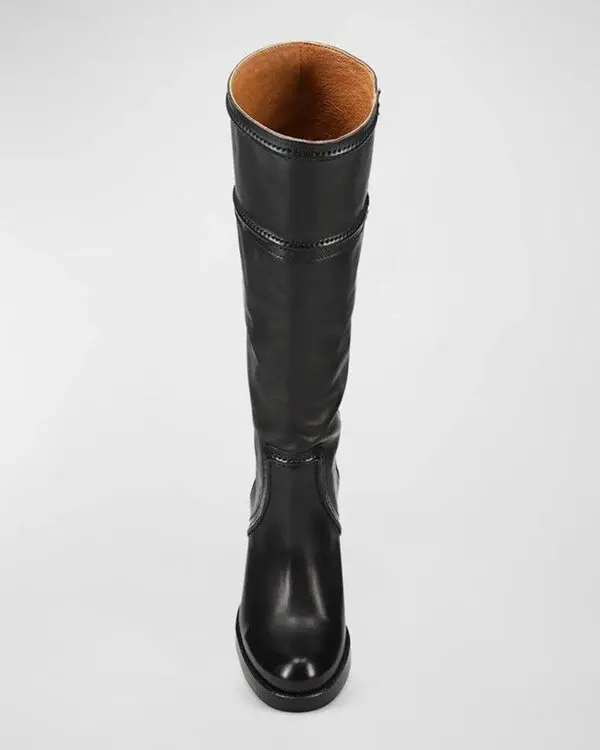 THE FRYE COMPANY Jean Leather Tall Boots - Black