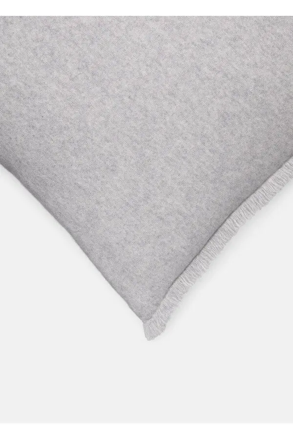 Vince Cashmere Reverse Jersey Pillow - Grey