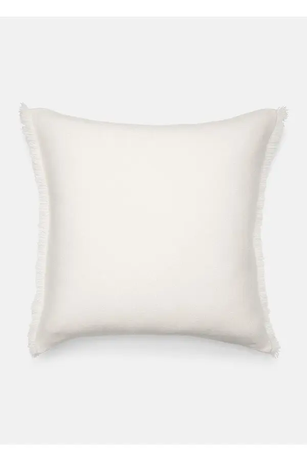 Vince Cashmere Reverse Jersey Pillow - Natural