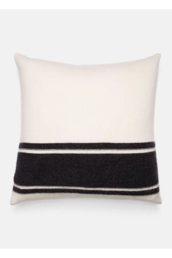 Vince Cashmere Jersey Pillow - White