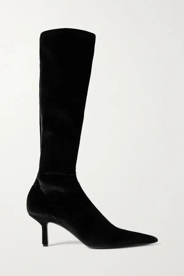 NEOUS Nosa Stretch-velvet Knee Boots