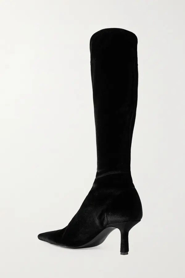 NEOUS Nosa Stretch-velvet Knee Boots