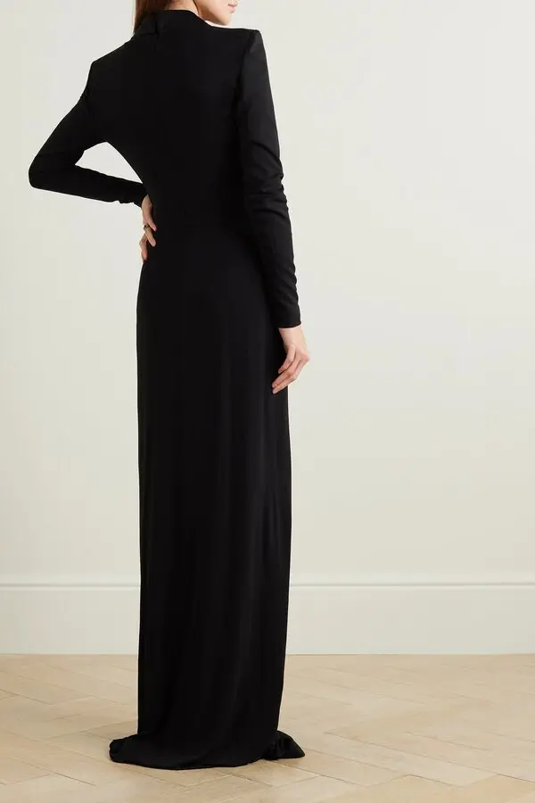 Ralph Lauren Danon Satin-trimmed Gown