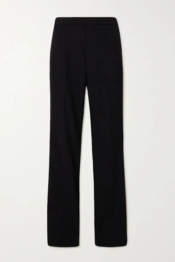 Ralph Lauren Alaina Grain De Poudre Wool Pants