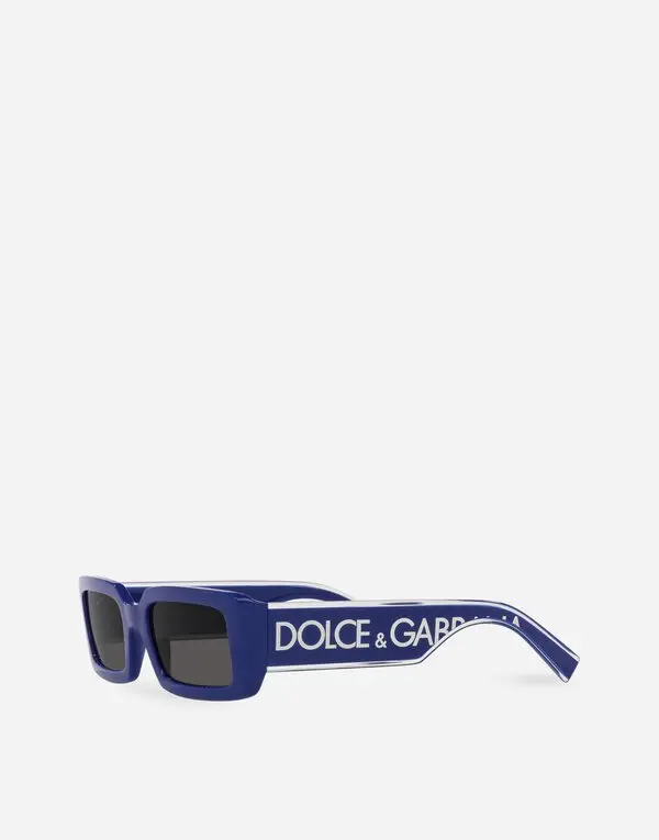 Dolce & Gabbana Dg Elastic Sunglasses - Blue | Editorialist display picture 3