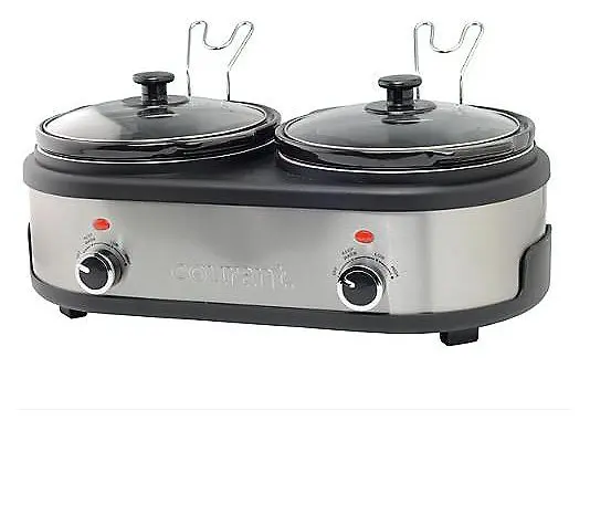 COURANT 5-quart Double Slow Cook Er